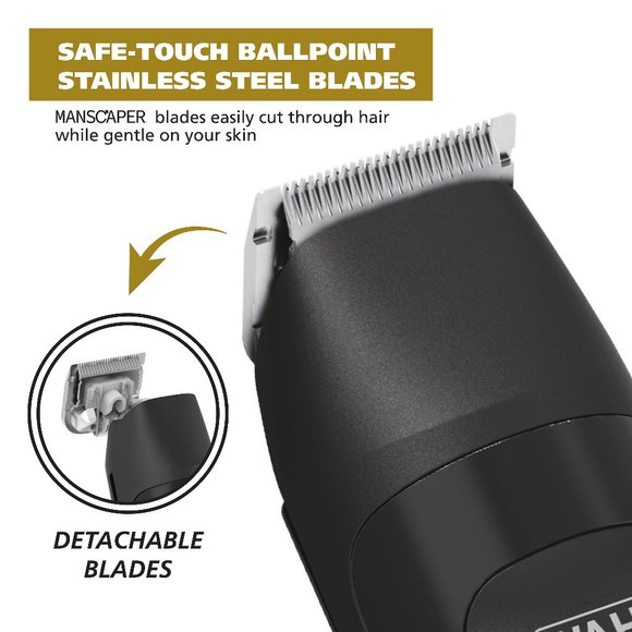 None | Grooming | Manscaper Lithium Ion Body Groomer Kit Men 56810 ...